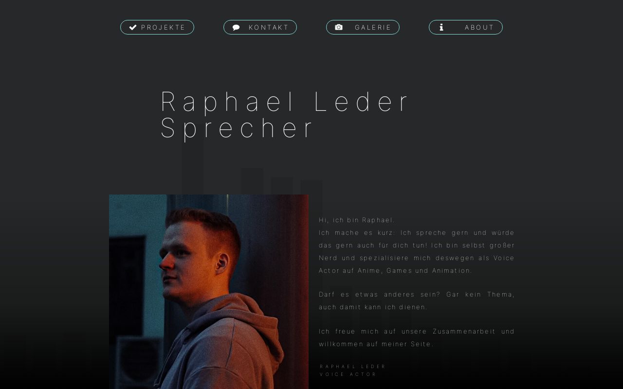 Raphaels Sprecherseite